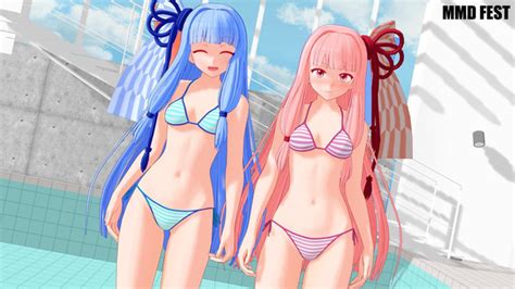 琴葉姉妹とプール1 泥船艦隊mmd さんのイラスト ニコニコ静画 イラスト