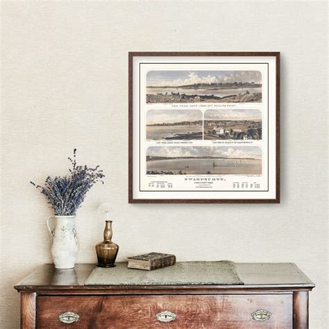 Vintage Map Of Swampscott Massachusetts 1871 By Teds Vintage Art