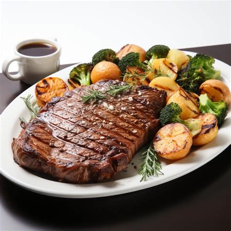 Premium Photo Grilled Beef Fillet Steak Meat With Rosemary Isolated
