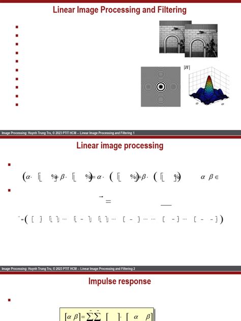 8 Linearprocessingfiltering Pdf Applied Mathematics Algorithms