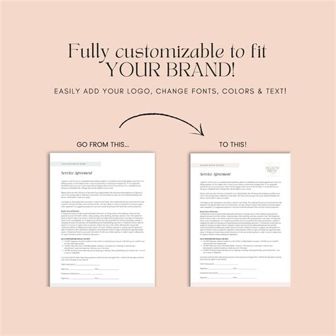 Postpartum Doula Contract Template Editable Postpartum Client Contracts Postpartum Business