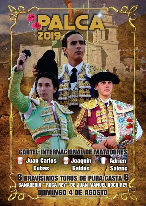 Perú Taurino Cartel De La Corrida En Palca JunÍn