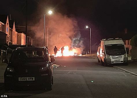 Cardiff Crash Rioters Attack Police After Two Teenagers Die In E