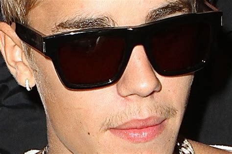 Justin Bieber Appears To Have Finally Hit Puberty And Models A Dodgy Moustache Celebrities In