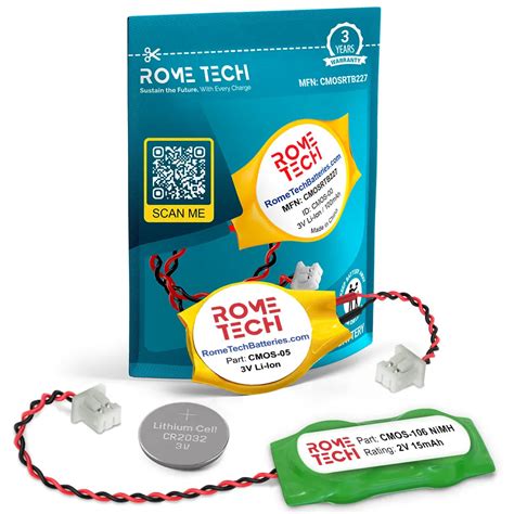 Rtc Cmos Battery For Powerspec 1710 Rome Tech Batteries