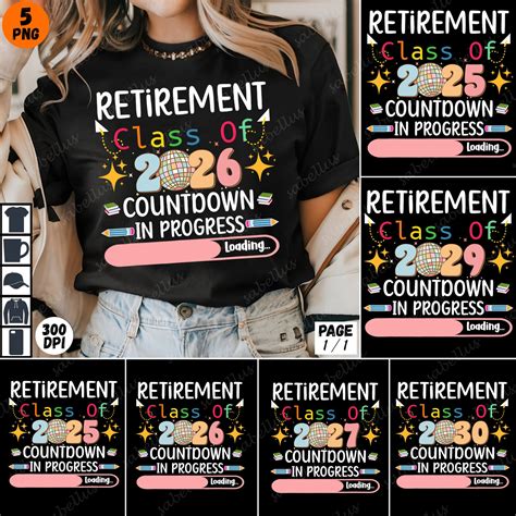 5 Png Retirement Class Of 2024 Countdown In Progress Teacher Png