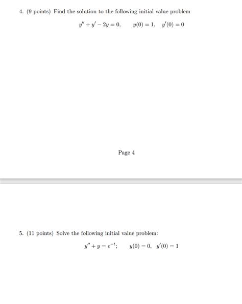 solved 4 9 points find the solution to the following