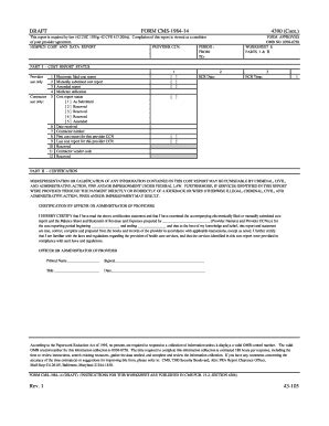Draft Form Cms 1984 14 4390 Simione Healthcare Consultants Fill And