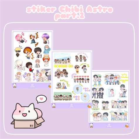 Jual Stiker Chibi Astro Part2 Jinjin Mj Cha Eun Woo Moonbin Rocky Sanha Baca Deskripsi
