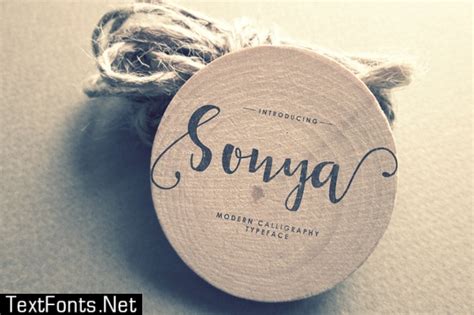sonya script font