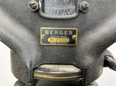 Lot Vintage Berger Surveyors Transitleveler Wtripod