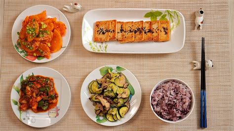 韓国 家庭料理のおかず4種 簡単レシピ。simple Recipe Of 4 Korean Home Cooked Side Dishes