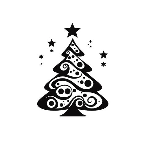 Premium Vector Artistic Holiday Tree 2d Vector Art