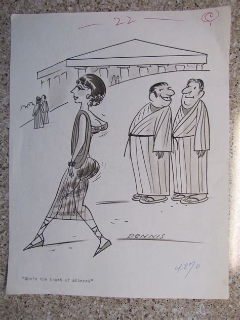 CHARLES DENNIS ORIGINAL SEX TO SEXTY CARTOON ART Antique Price Guide Details Page
