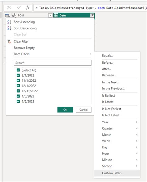 Solved Only Show Last 2 Years Of Data In Query Editor Microsoft Fabric Community
