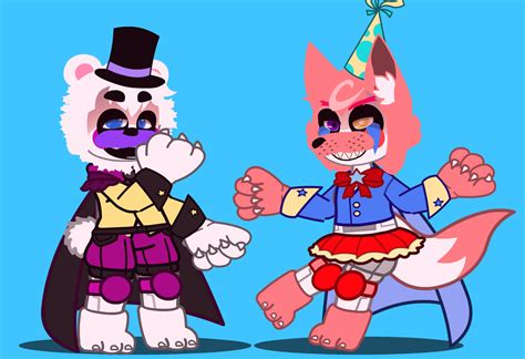 Lolbit And Funtime Foxy Redesign Including Funtime Freddy Redesign R Gachafnaf