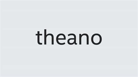 Theano Nedir Karabay Yazilim