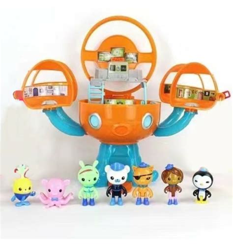 옥토넛 바다탐험대 장난감 문어 성선 세트 잠수함 작은 기둥 푸른 고래 보트는 어린이 티몬