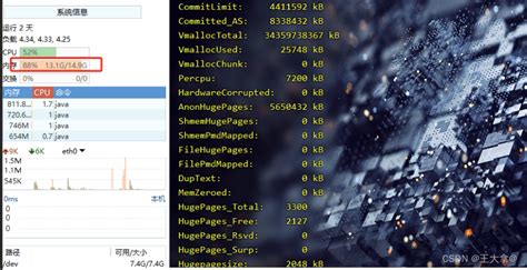 linux 解决发现不到的 内存占用率 csdn博客