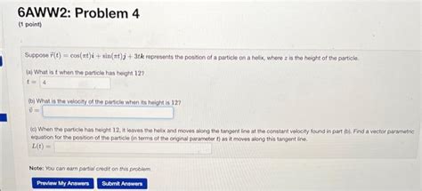 Solved Suppose R T Cos πt I Sin πt J 3tk Represents The