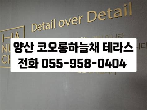 양산 코오롱하늘채 더 테라스 홍보관 마지막 세대 안내 남양산 네이버 블로그