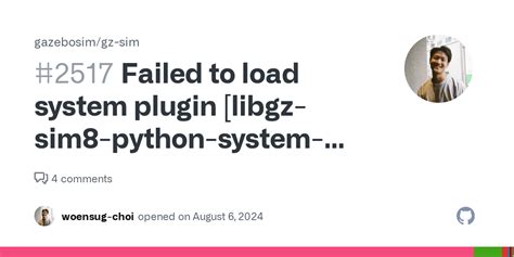 Failed To Load System Plugin Libgz Sim Python System Loader System So Could Not Find Shared