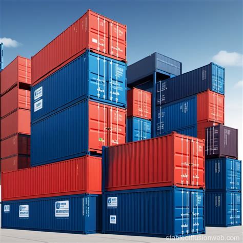 Ocean Container Storage Units Building Design Stable Diffusion Online