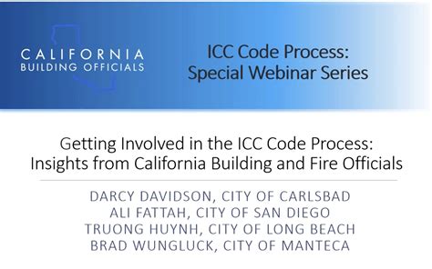 Understanding The Icc Code Process California Building Officials