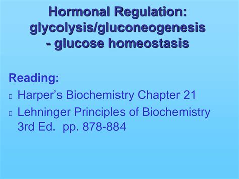 Solution Dr Imaga Hormonal Regulation Glycolysis Gluconeogenesis