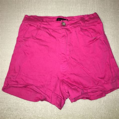 Motel Rocks Shorts Pink High Waisted Stretch Denim Shorts Poshmark