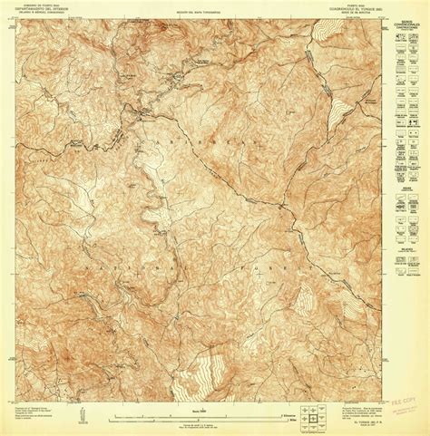 El Yunque Se Pr 1947 10000 Scale Map By United States Geological