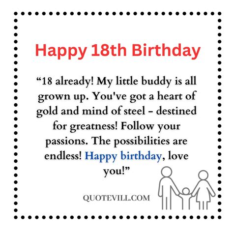 60 Amazing 18th Birthday Wishes For Son