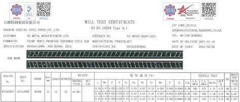 Rebar First Fortune International Co Ltd