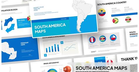 Инфографика по Южной Америке Powerpoint Шаблоны презентаций Включая