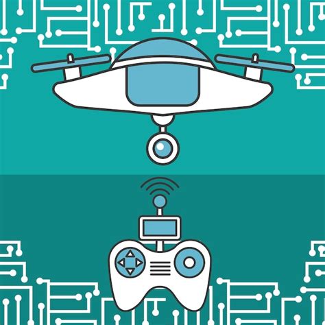 Premium Vector Drone Controller Antenna Signal Connection Technology