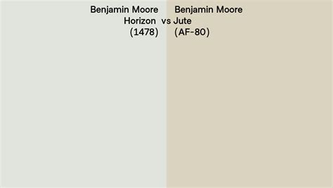 Benjamin Moore Horizon Vs Jute Side By Side Comparison