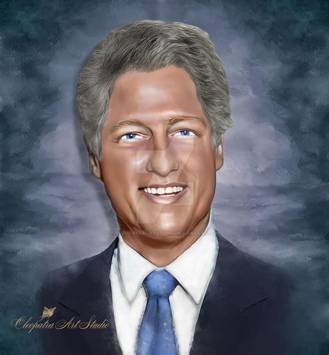 President William Jefferson Clinton By Cleopatraartstudio On Deviantart