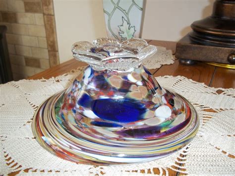 Beautiful Rossi Glass From Niagara Falls Canada Multi Colored Etsy