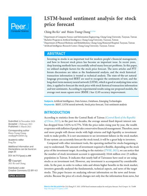 Peerj Cs 408 Pdf Artificial Neural Network Forecasting