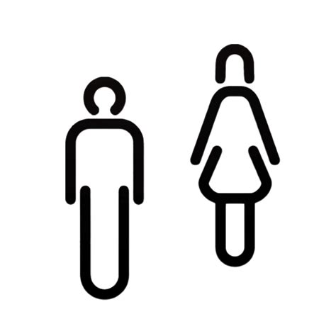 Male Female Toilet Sign Wc Stickers 3d Public Place Bathroom Sign