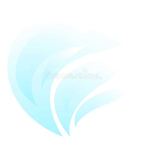 Abstract Design Element With A Flowing Blue Wave Pattern Stock Vector Illustration Of