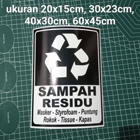 Jual Stiker Sampah Residu Shopee Indonesia