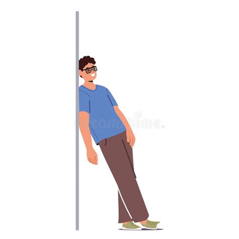 Man Leaning Against Wall Stock Illustrations 147 Man Leaning Against Wall Stock Illustrations