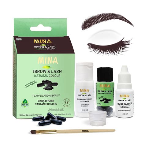 Minaibrow And Lash Tint Kit Dark Brown Natural Spot Coloring And Brow