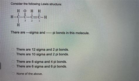 Solved Given The Lewis Structure For The Molecule Ch3coch3 47 Off