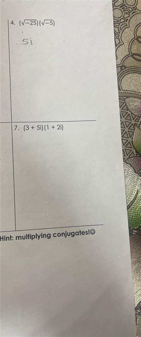 Solved 252 5235i12ihint Multiplying