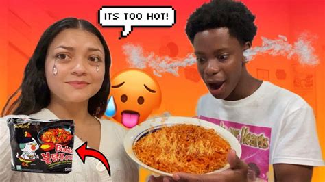 Extreme Spicy Fire Noodle Challenge Youtube