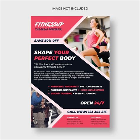 Premium Psd Fitness Gym Flyer Template