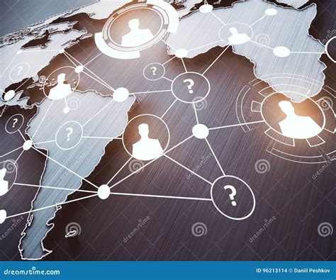 Global Network Concept Stock Illustration Illustration Of Chart 96213114