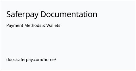 Payment Methods Wallets Saferpay Documentation